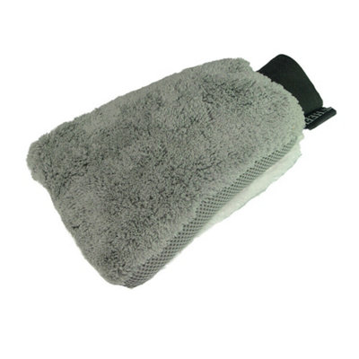 270mm Microfibre Wash Mitt Glove Car Care Cleaning Polishing Detailing ...