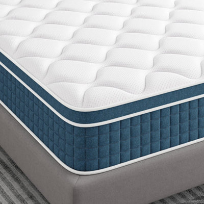 27cm Hybrid Pocket Spring Mattress with Breathable Foam and Motion ...