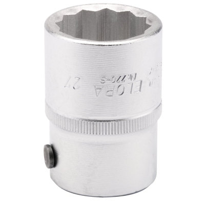 27mm 3/4" Square Drive Elora Bi-Hexagon Socket 757 | DIY at B&Q