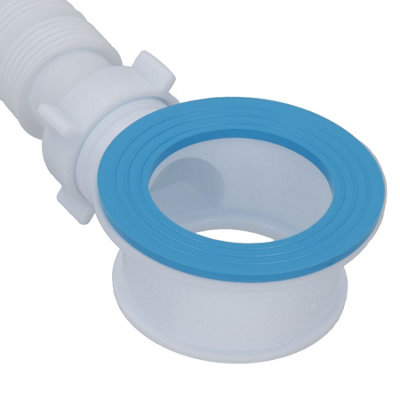 27mm Bath Waste Pipe with Overflow Adaptor Ring with Circular Vertical ...