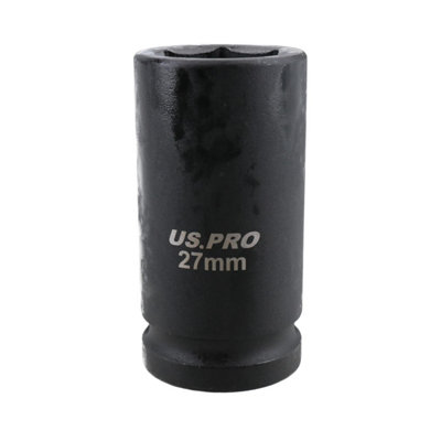 27mm Deep Impact Socket 3/4" Drive Single Hex 6 Point Chrome Vanadium ...
