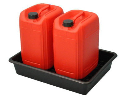 28 Litre Oil or Chemical Bunded Drip and Spill Tray 64 x 49 x 12 cm ...