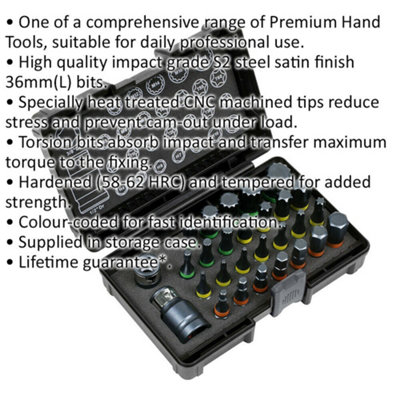 Buy 28 PACK TRX Hex Spline IMPACT Bit Set - 3/8" & 1/2" Square Drive ...