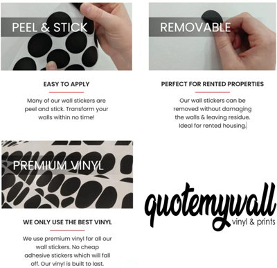 28 Triple Hand Drawn Line Wall Sticker Shapes