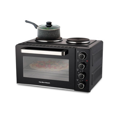28L Mini Oven with Double Hotplate
