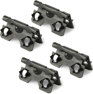 28mm Black AP06 Strut Hinges Pack of 4 Self Fix Photo Frame Hinges for ...