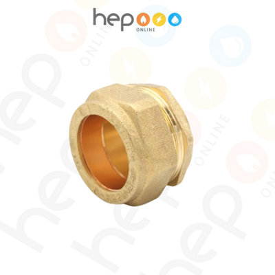 28mm Brass Compression End Cap Stop End WRAS Approved