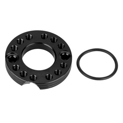 28mm CNC Carburetor Inlet Manifold Runner Plate for Pit Dirt Bikes(Black)
