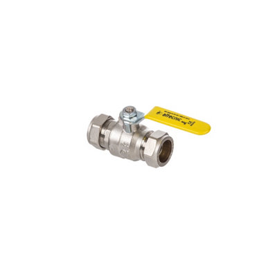 28mm Intaball Valve - Yellow Lever Handle