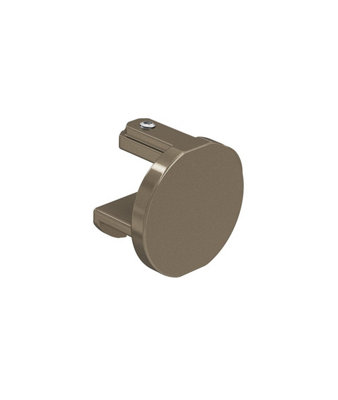 28mm Styleline Gliding Curtain Pole Set with End Cap - Taupe, 340cm