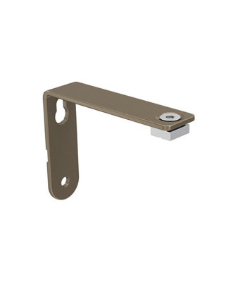 28mm Styleline Gliding Curtain Pole Set with End Cap - Taupe, 370cm