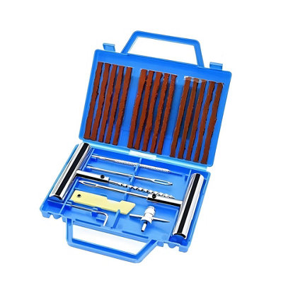 28PC TUBELESS TYRE PUNCTURE REPAIR KIT FOR CAR VAN MOTORCYCLE EMERGENCY ...