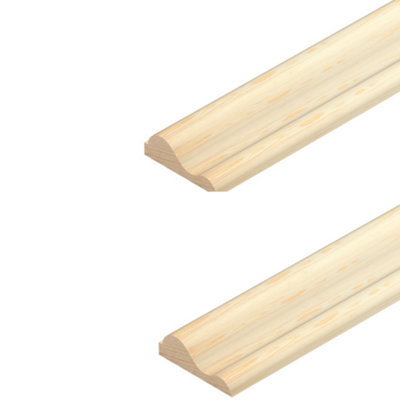 28x9 Pine Decorative Panel Moulding Dado Rail 1.2m x 4 Total 4.8M tm775