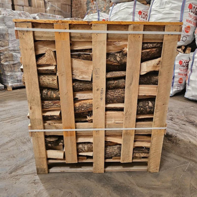 2CBM Crate Kiln Dried Ash Firewood Hardwood Logs Wood Burning & Multi ...