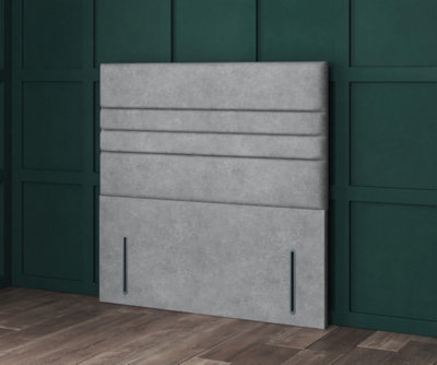 2ft6 Verona Floorstanding 54inch Headboard Denim Linen