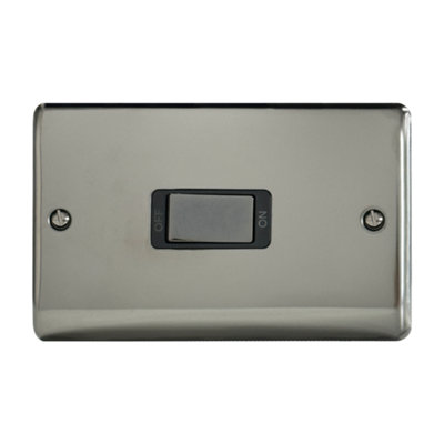 2G 45A DP Switch Black Nickel, Black Insert, 5