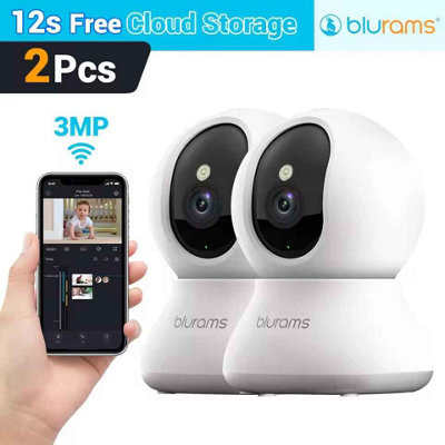 2K HD Home Security Camera with Motion Detection & Two Way Audio Easy ...