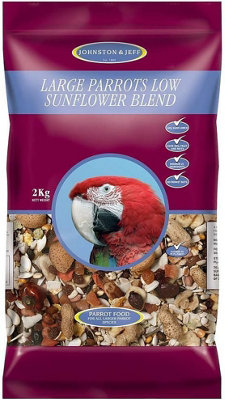2kg Large Parrot Low Sunflower Blend - Bird Feed with Low Sunflower ...
