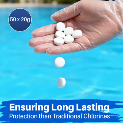 2KG Pool Chlorine Tablets 4in1 Hot Tub & Spa Cleaning Tablets