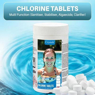 2KG Pool Chlorine Tablets 4in1 Hot Tub & Spa Cleaning Tablets