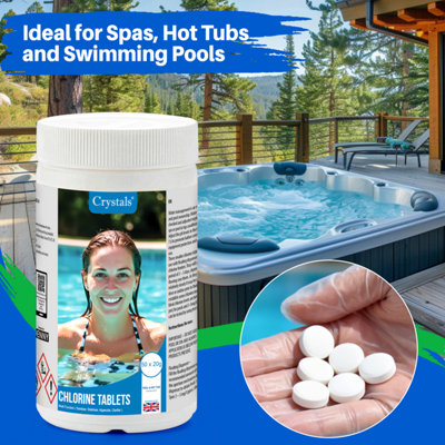 2KG Pool Chlorine Tablets 4in1 Hot Tub & Spa Cleaning Tablets