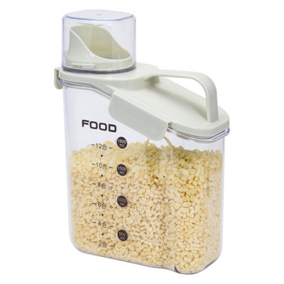 2L Airtight Food Storage Container Plastic Food Storage With A Clear ...