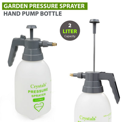 2L Garden Pressure Sprayer Hand Pump Bottle for Water, Weed Killer ...