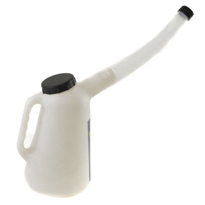 2L Measuring Jug With Lid & Spout Liquid Diesel Petrol Water Pot Metric ...