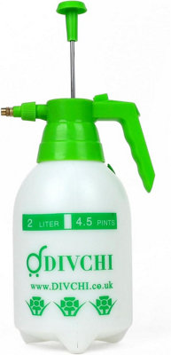 2L Pressure Spray Bottle with Adjustable Nozzle Portable Hand Pump ...