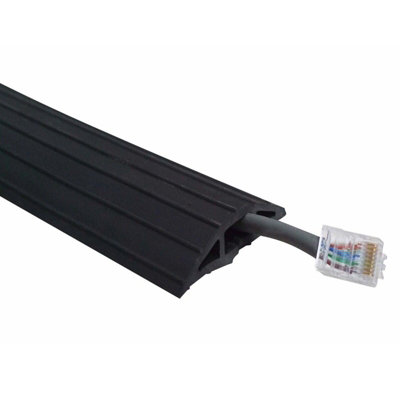 2m Cable Ramp Rubber Floor Cable Tidy Safety Protector for Office or Home