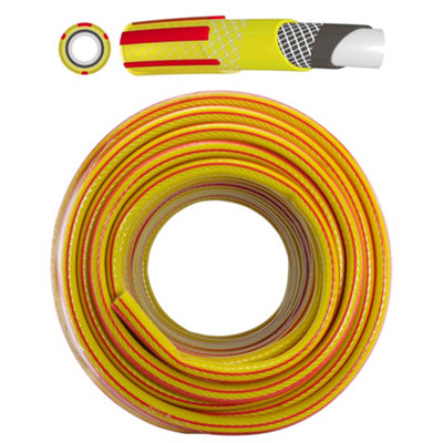 2m High-Quality Yellow 6-Layer Flexible Garden Hose Kit - Hozelock ...