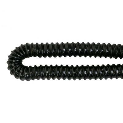 2m length of 50mm (2") corrugated flexible pond hose with matching hose ...
