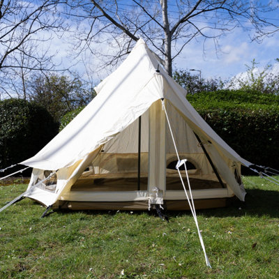 2m Mini Bell Tent Lite, New for 2024, zipped in groundsheet, compact ...