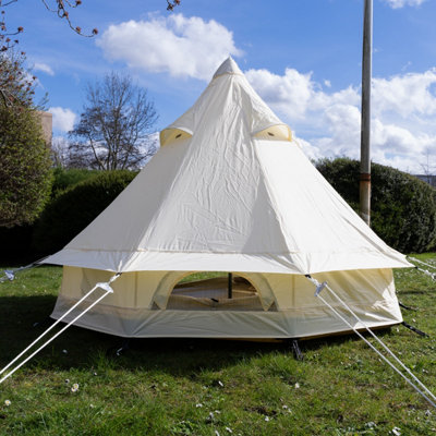2m Mini Bell Tent Lite, New for 2024, zipped in groundsheet, compact ...