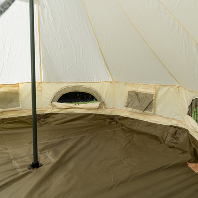 2m Mini Bell Tent Lite, New for 2024, zipped in groundsheet, compact ...