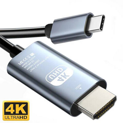 2m USB C to HDMI Cable Adapter - 4K UHD for Phone, Tablet & Laptop to ...