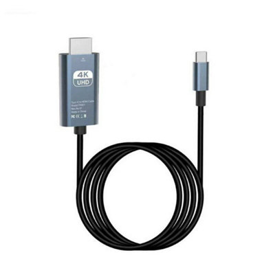 2m USB C to HDMI Cable Adapter - 4K UHD for Phone, Tablet & Laptop to ...