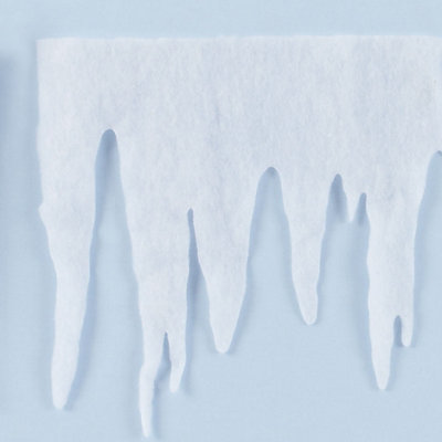 2m x 36cm DEEP Christmas Fake Icicle Scene Drape Material | DIY at B&Q