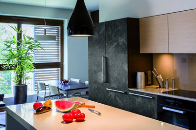 2m X 45cm BLACK GREY GRANITE EFFECT STICKY BACK PLASTIC SELF ADHESIVE ...