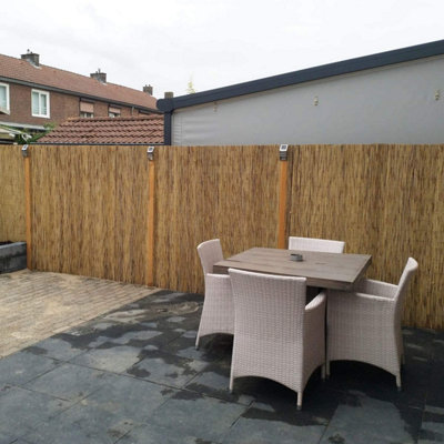 2m x 4m Natural Fence Peeled Reed Fencing Outdoor Garden Privacy