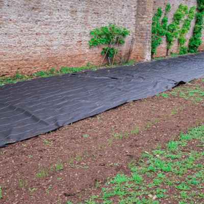 2m x 50m Weed Control Ground Cover Membrane Barrier Fabric Garden ...