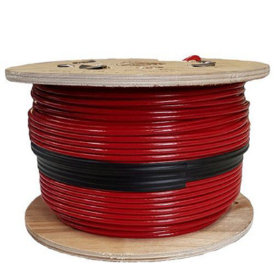 2mm- 3mm Red PVC-Coated 7x7 Galvanised Steel Wire Rope Cable - 100 ...