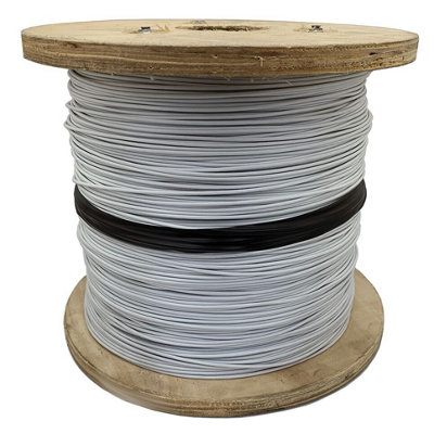 2mm- 3mm White PVC-Coated 7x7 Galvanised Steel Wire Rope Cable - 100 ...