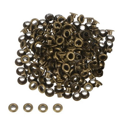 2mm Brass Eyelets, Durable & Rust-Proof Grommets, Bronze - 100pcs