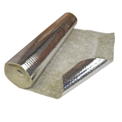 2mm Rubber with Silver Foil Underlay Wood Flooring & Laminate Underlay ...