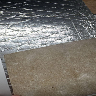 2mm Rubber with Silver Foil Underlay Wood Flooring & Laminate Underlay ...