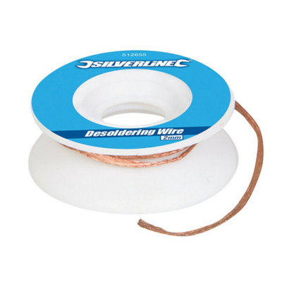 2mm x 1.5m Copper Desoldering Wire Remove Soldered Joints Soldering ...