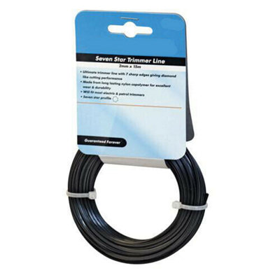 2mm x 15m Seven Star Trimmer Line Cutting Cable - Grass Boarder ...