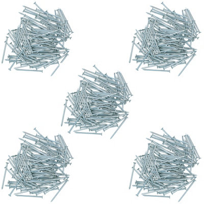 2mm x 40mm Round Headed Wire nails For Concrete Brick Wood 550pc Zinc ...