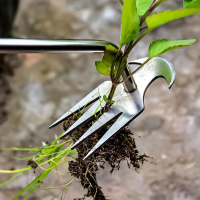 2pack 35cm Weed Puller Tool Stainless Steel Hand Weeder for Effortless ...